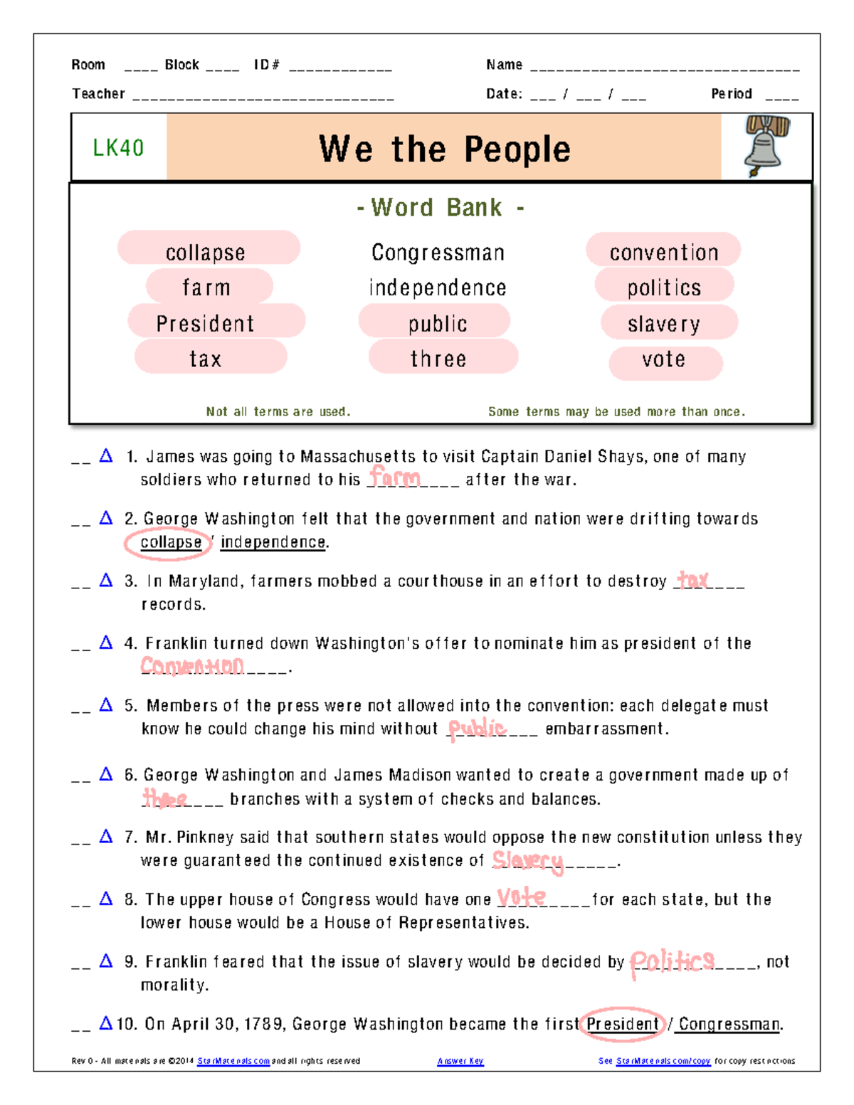 LK We The People - Rev 0 - A ll ma t e rials a r e © 2 0 1 4 S t a rMa ...