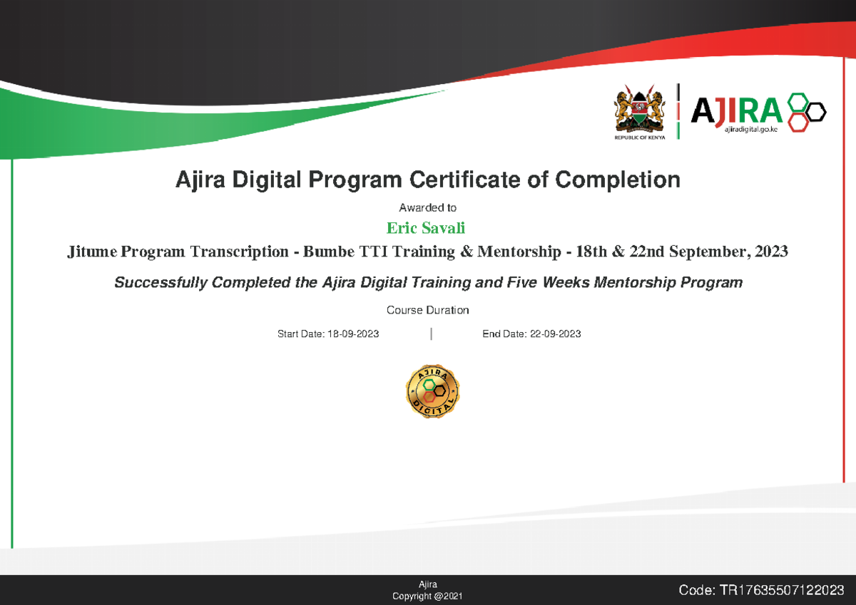 Ajira Training CERT - I LOVE THIS COURSE - quantitative techniques ...