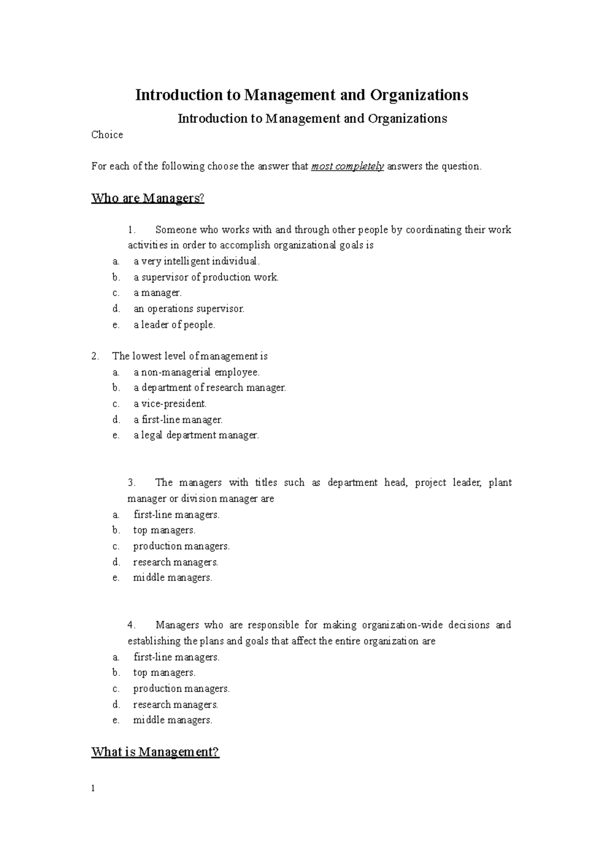 1-Students' work - Introduction to Management and Organizations ...