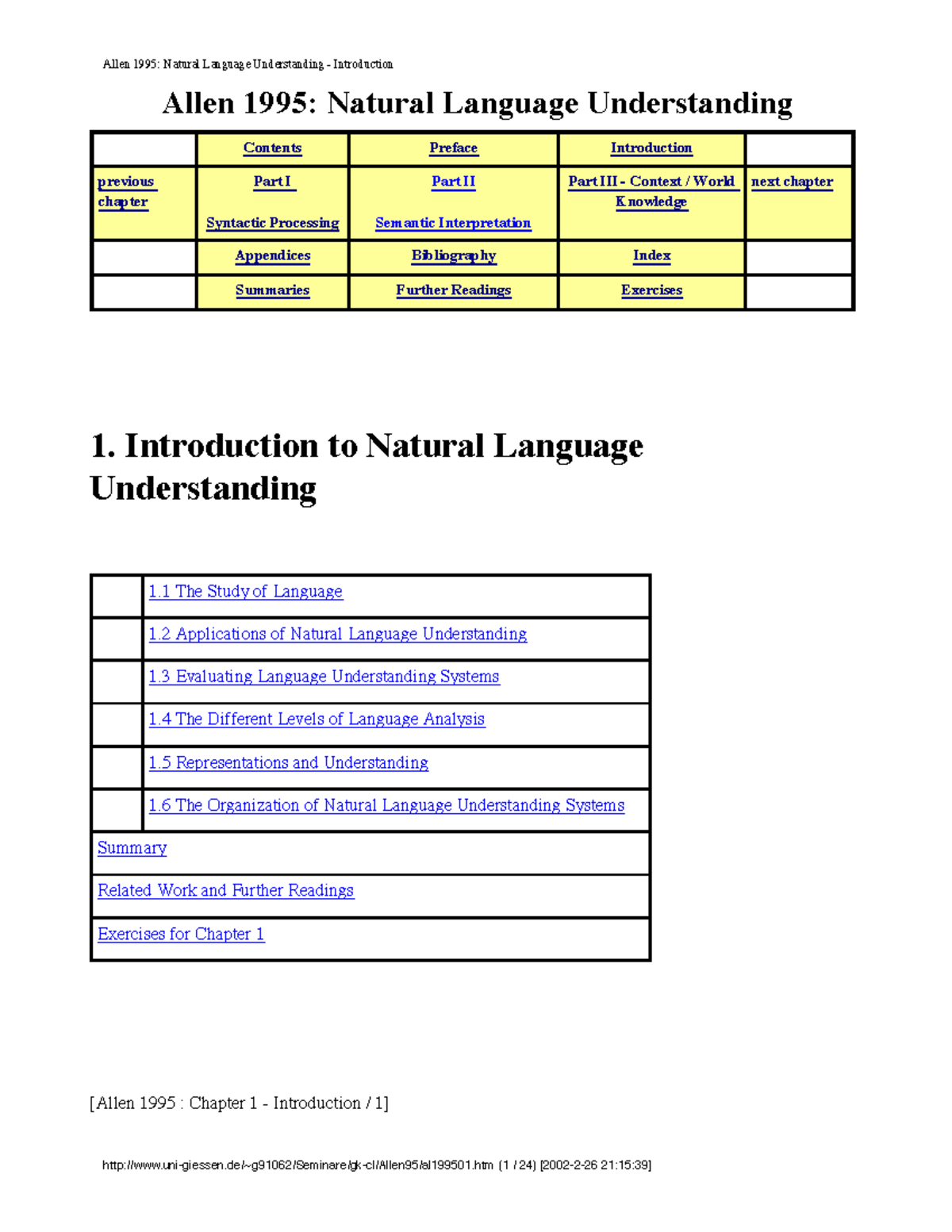 Natural language Processsing Notes - Allen 1995: Natural Language ...