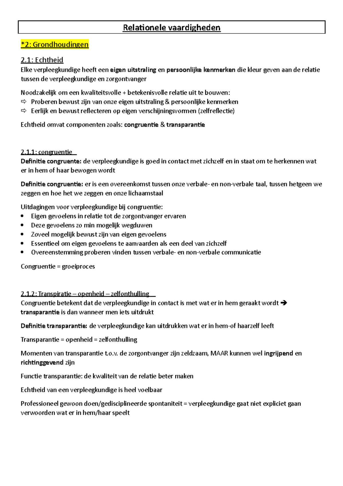 Grondhoudingen - 1: congruentie Definitie congruente: de ...