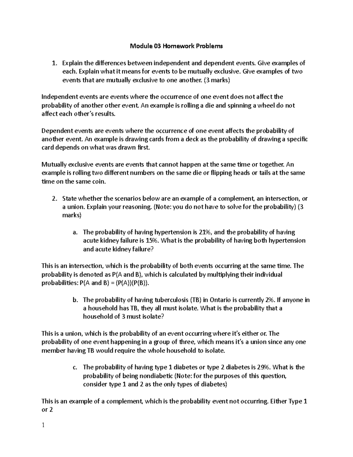 Module 3 Final Submission Summary - Module 03 Homework Problems Explain ...