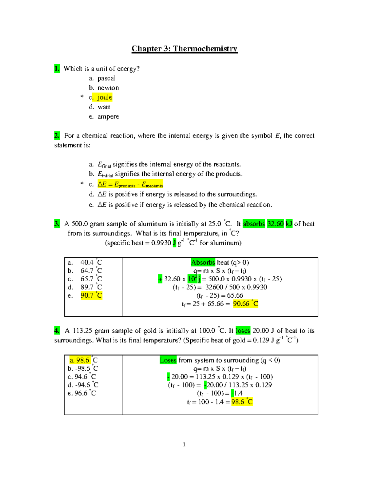 2-1435-36 chapter 3 thermochemistry solved problem 2 - Chapter 3 ...