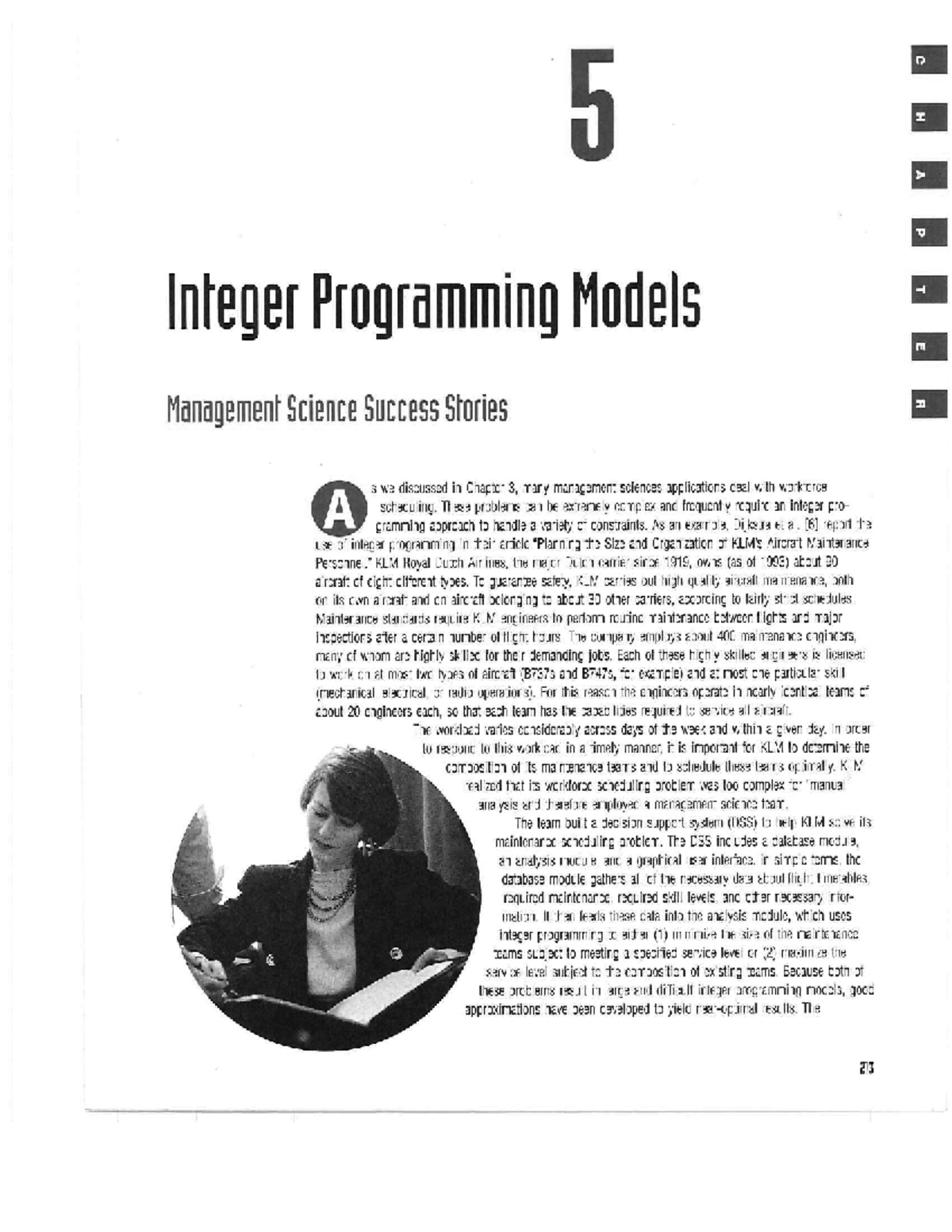 Practical Management Science Ch 5.1 5.3 Reading - Integer Programming ...