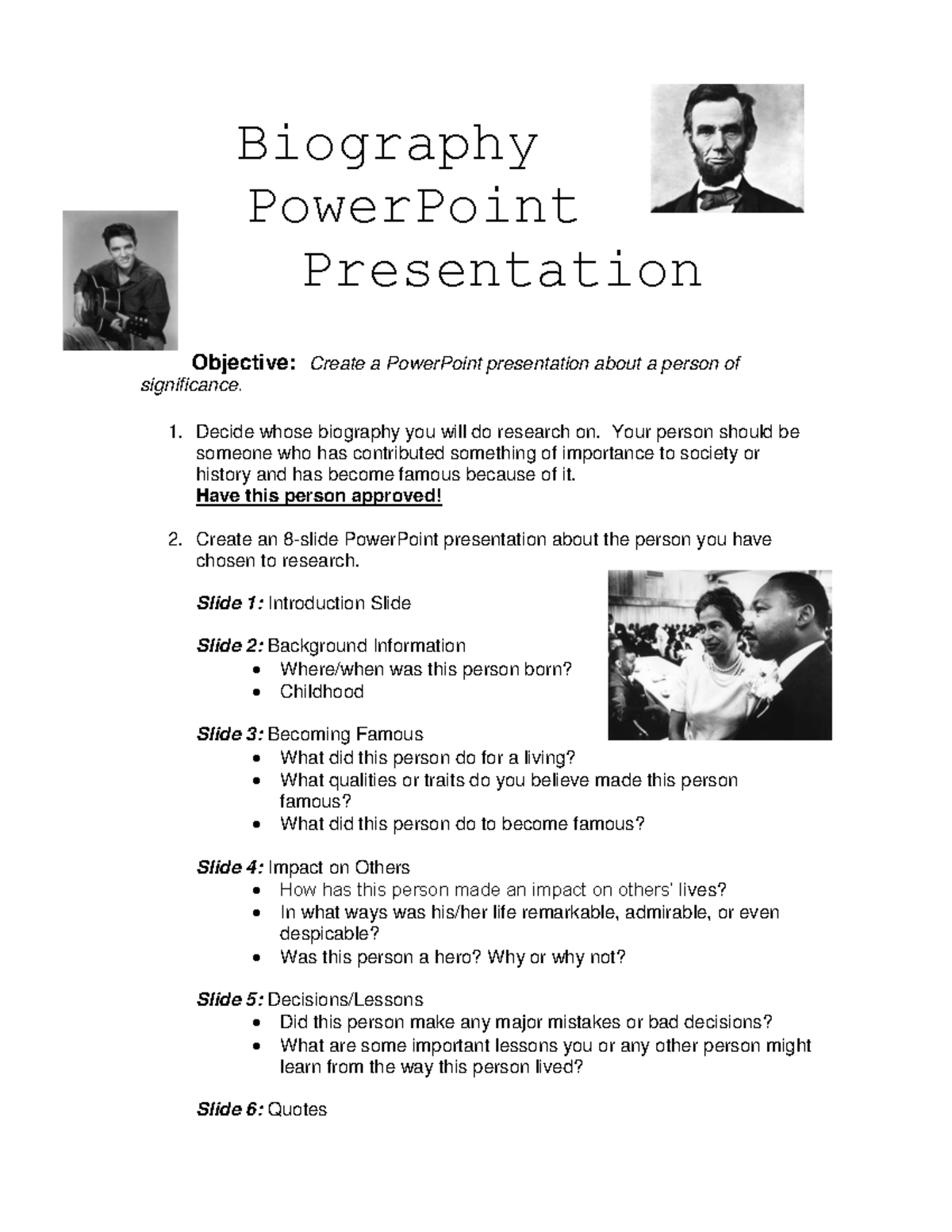 Biography-powerpoint-project - Biography PowerPoint Presentation ...
