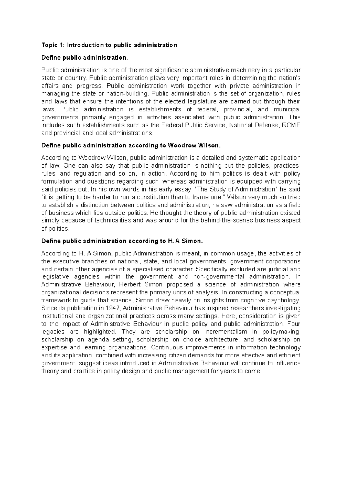 Topic 1 PAD102 - BBBBBBBBBBBBBBBBBBBBBBBBBBBB - Topic 1: Introduction ...
