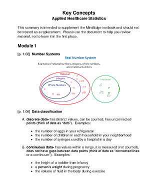 C784 Formulas - formula - C784: Formulas Applied Healthcare Statistics ...