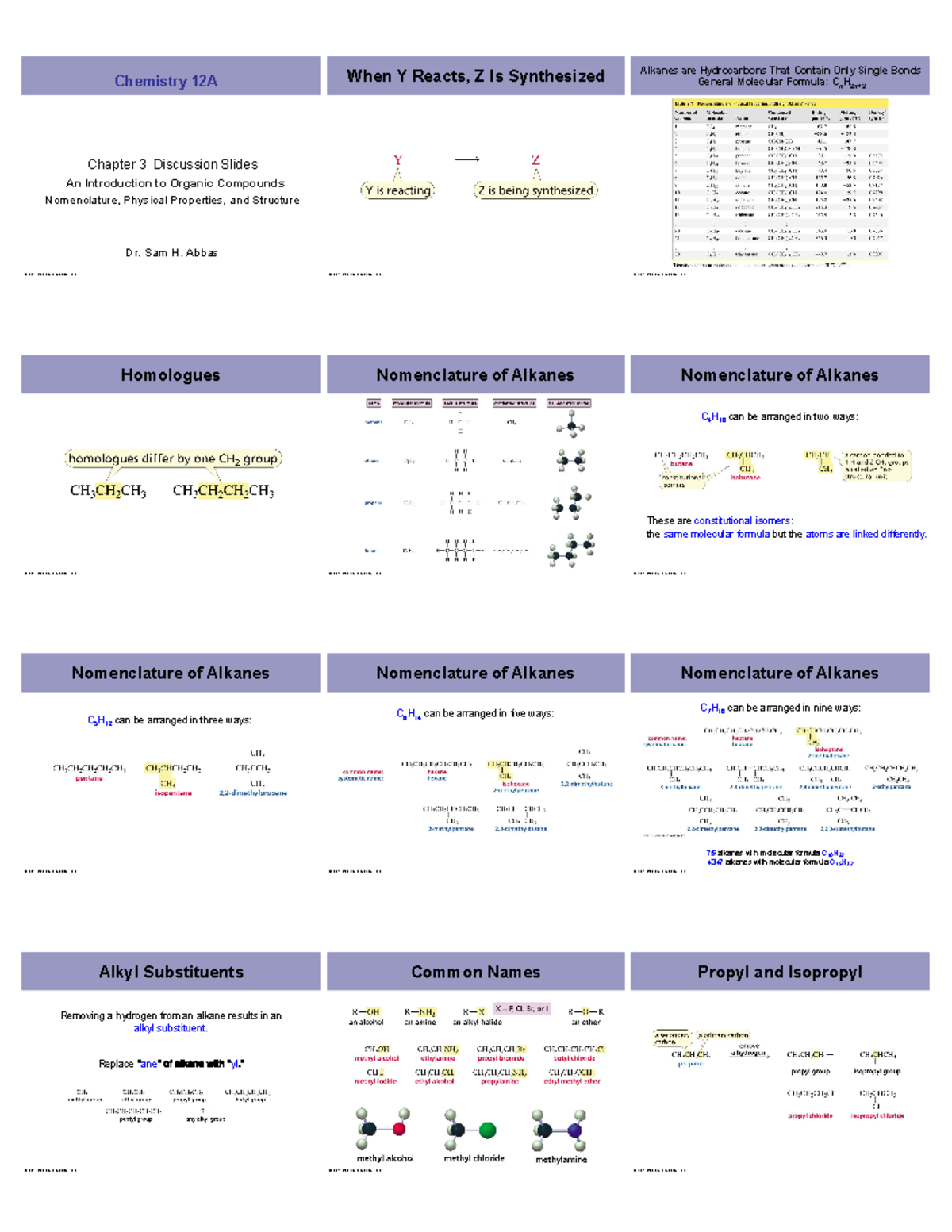 Lec ch 3 - sdfsdf - © 2017 Pearson Education, Inc. Chemistry 12A ...