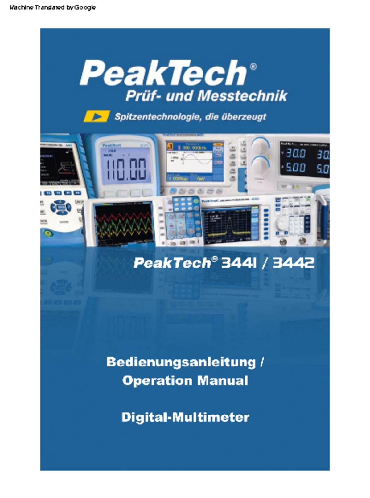 Peak Tech 3441 3442 04-2019 - peaktech/produktdetails/kategorie/digit ...
