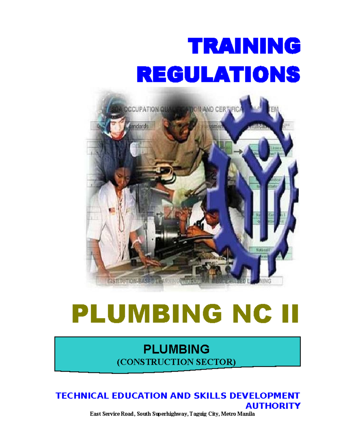 TR Plumbing NC II - PLUMBING NC II TRAINING REGULATIONS PLUMBING ...
