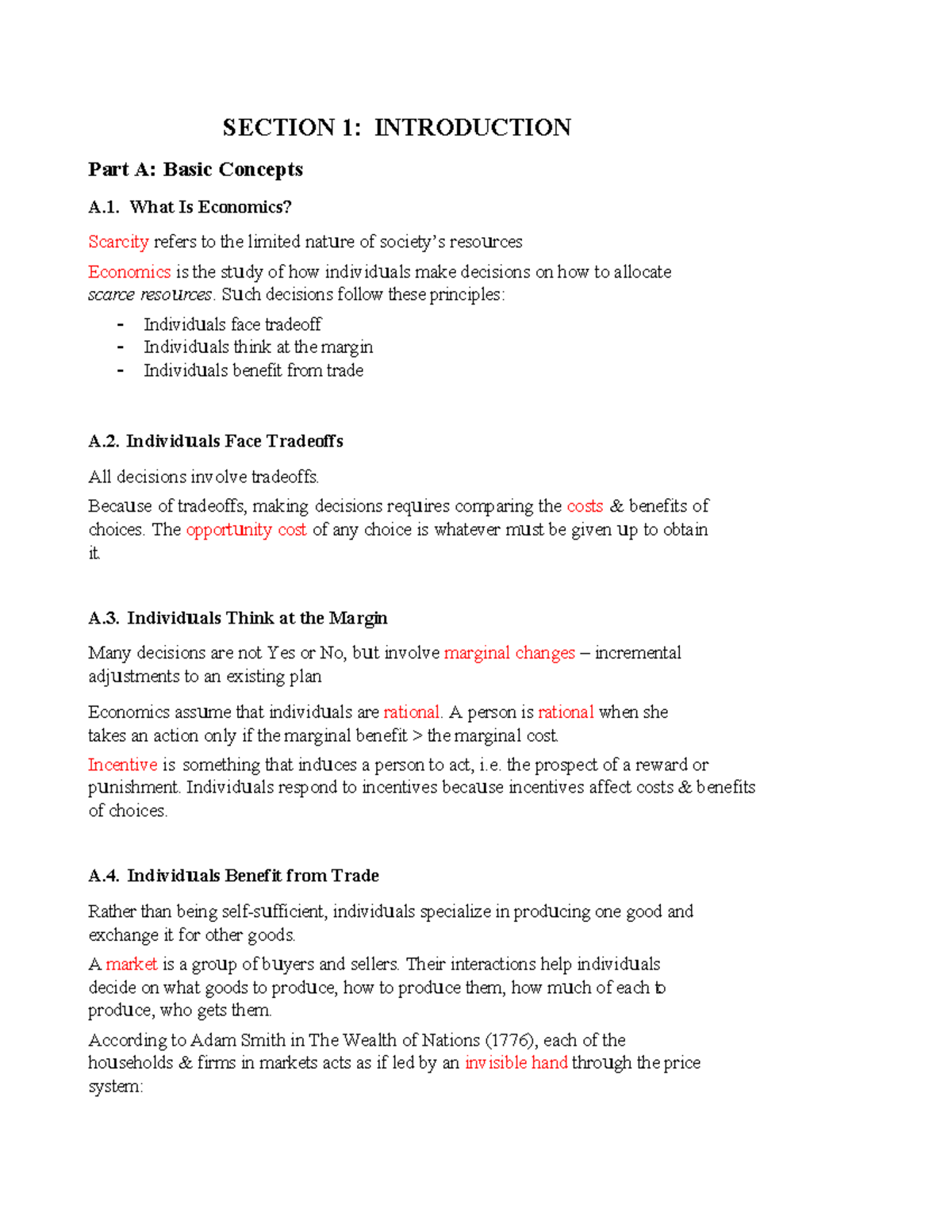 Phần 1EA - bài tập - SECTION 1: INTRODUCTION Pаrt A: Bаsiс Cοnсеpts А.1 ...