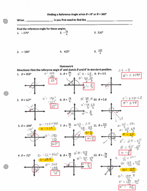 Right+Triangle+Trigonometry+and+Trig+Functions+of+any+Angle+Review - MTH 121 - Studocu