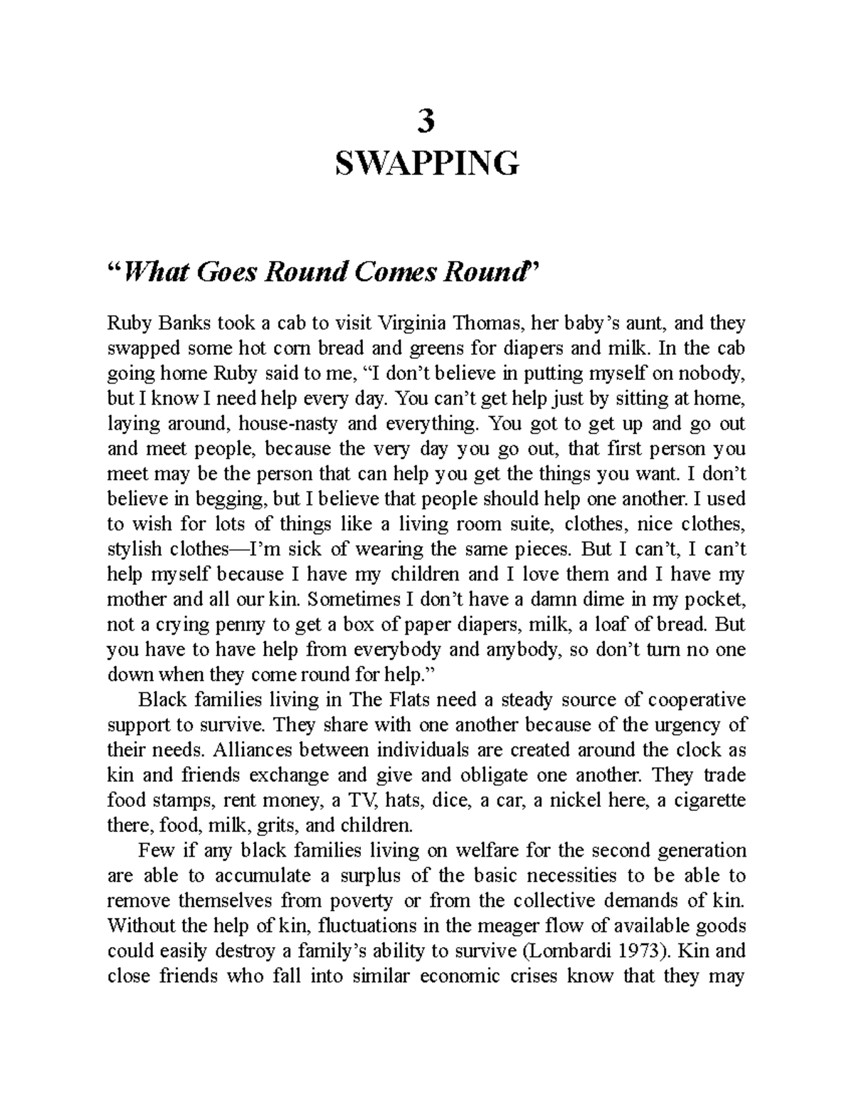 Stack All our Kin - 3 SWAPPING “What Goes Round Comes Round” Ruby Banks ...