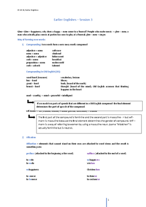 Baker Introduction to Old English - Summary - PETER BAKER ‘INTRODUCTION ...