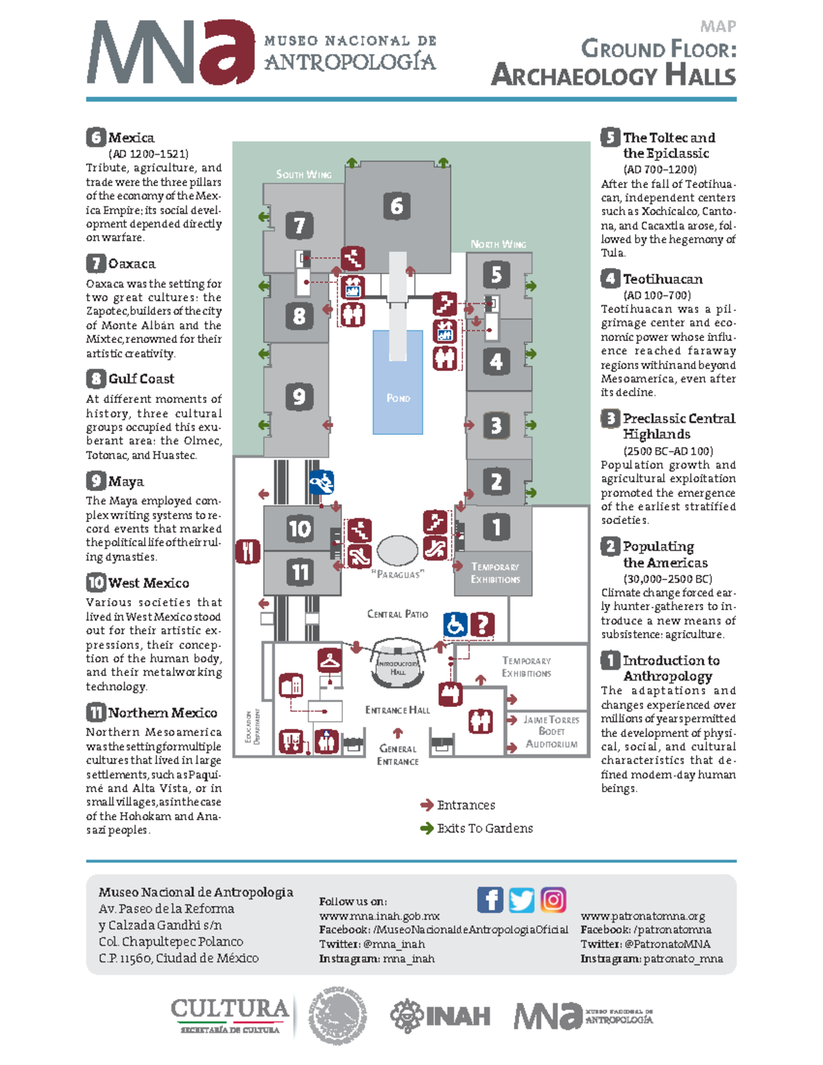 Mapa MNA mediacarta ingles - GROUND FLOOR: ARCHAEOLOGY HALLS MAP Museo ...
