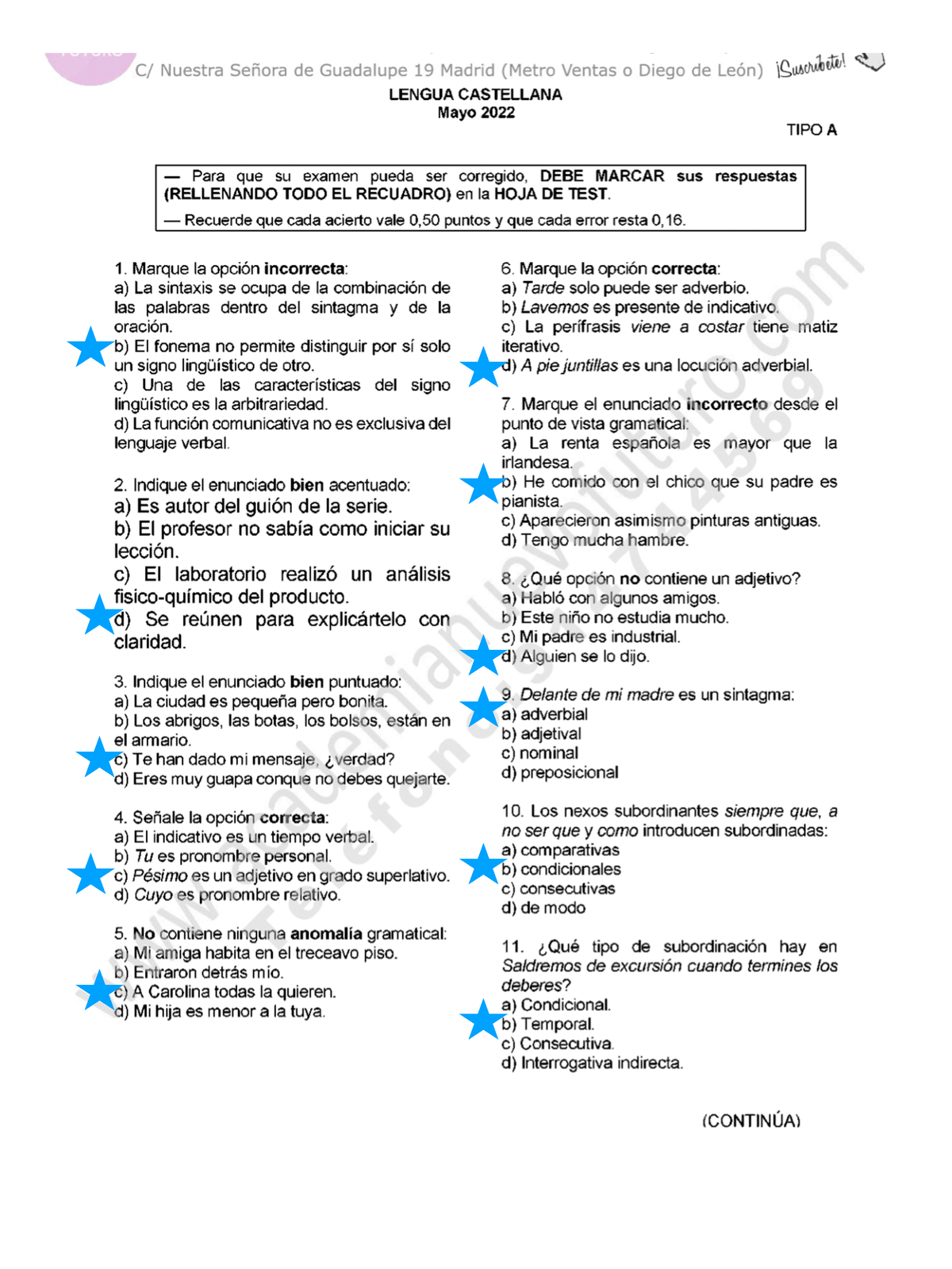 EXM Lengua Resueltos - Lengua Castellana - Studocu