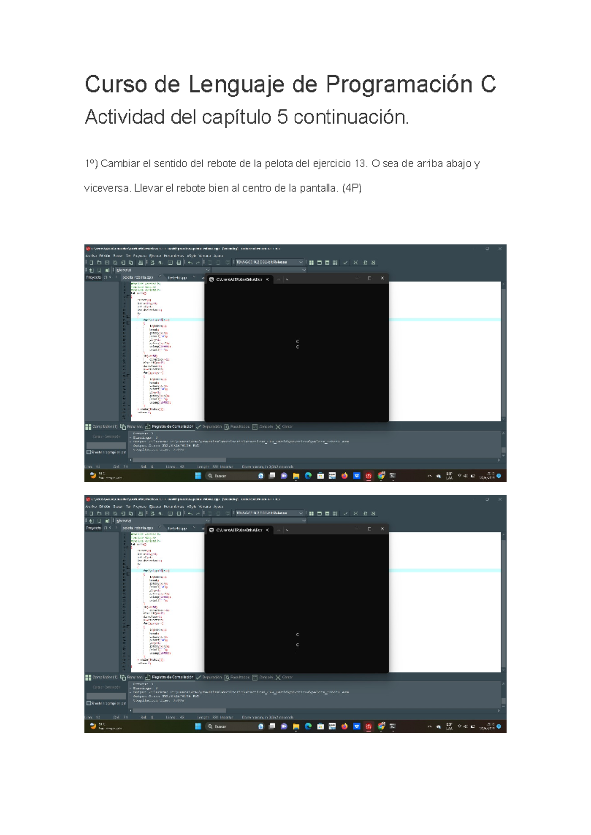 Tarea de Lenguaje de Programación C 8 - Lenguaje de programación tipo C - Curso de Lenguaje de ...