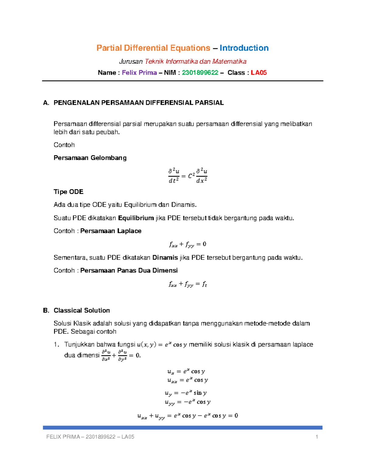 [M-1] Partial Differential Equations - Intro - Partial Differential ...