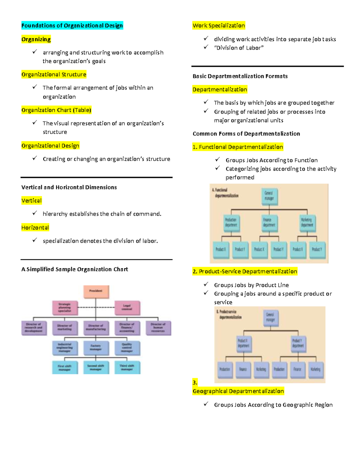Organizing - Foundations of Organizational Design Organizing arranging ...