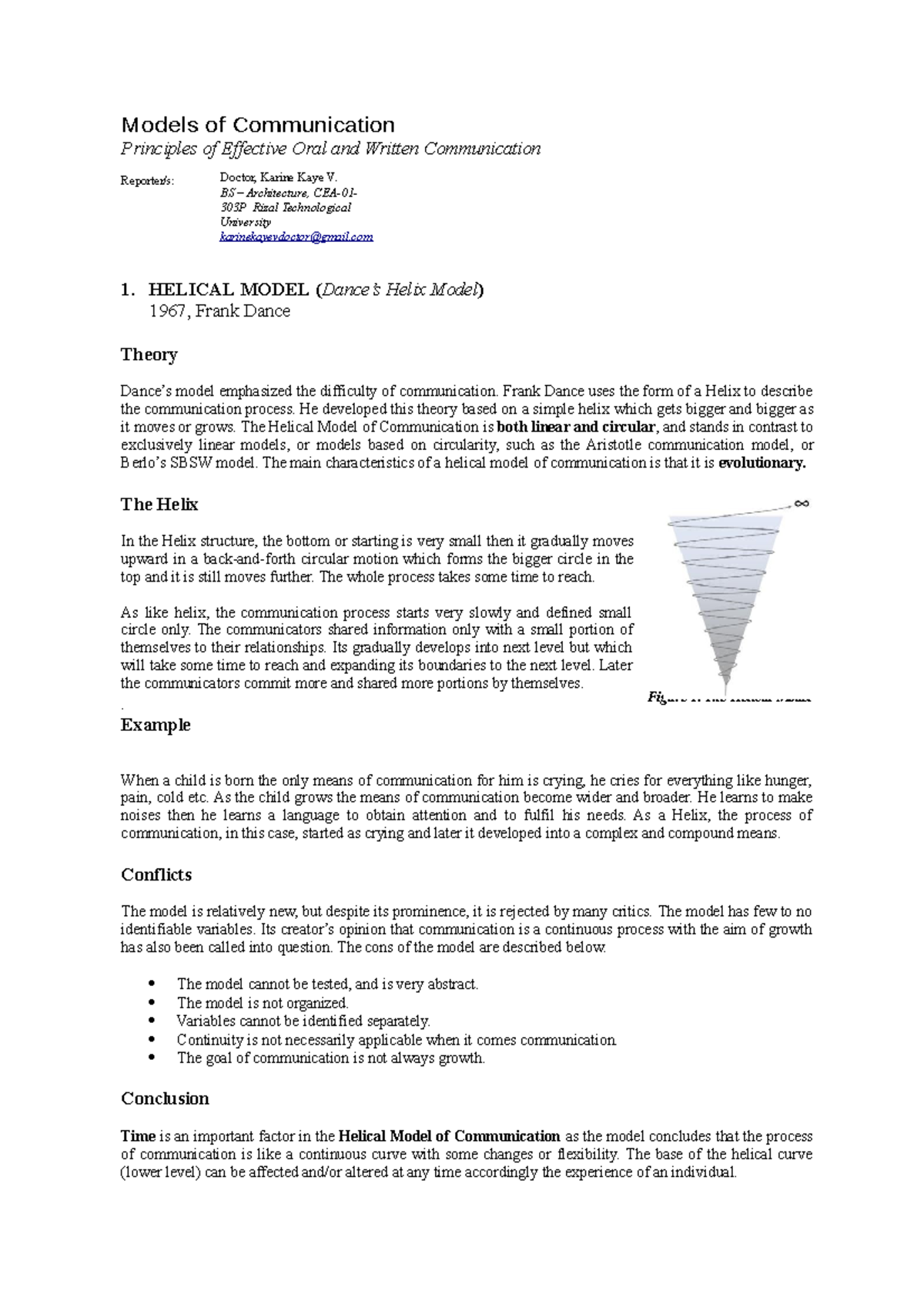 GEO5 Group 1 Helical Model Westley Mac Lean Model-1 - Models of ...