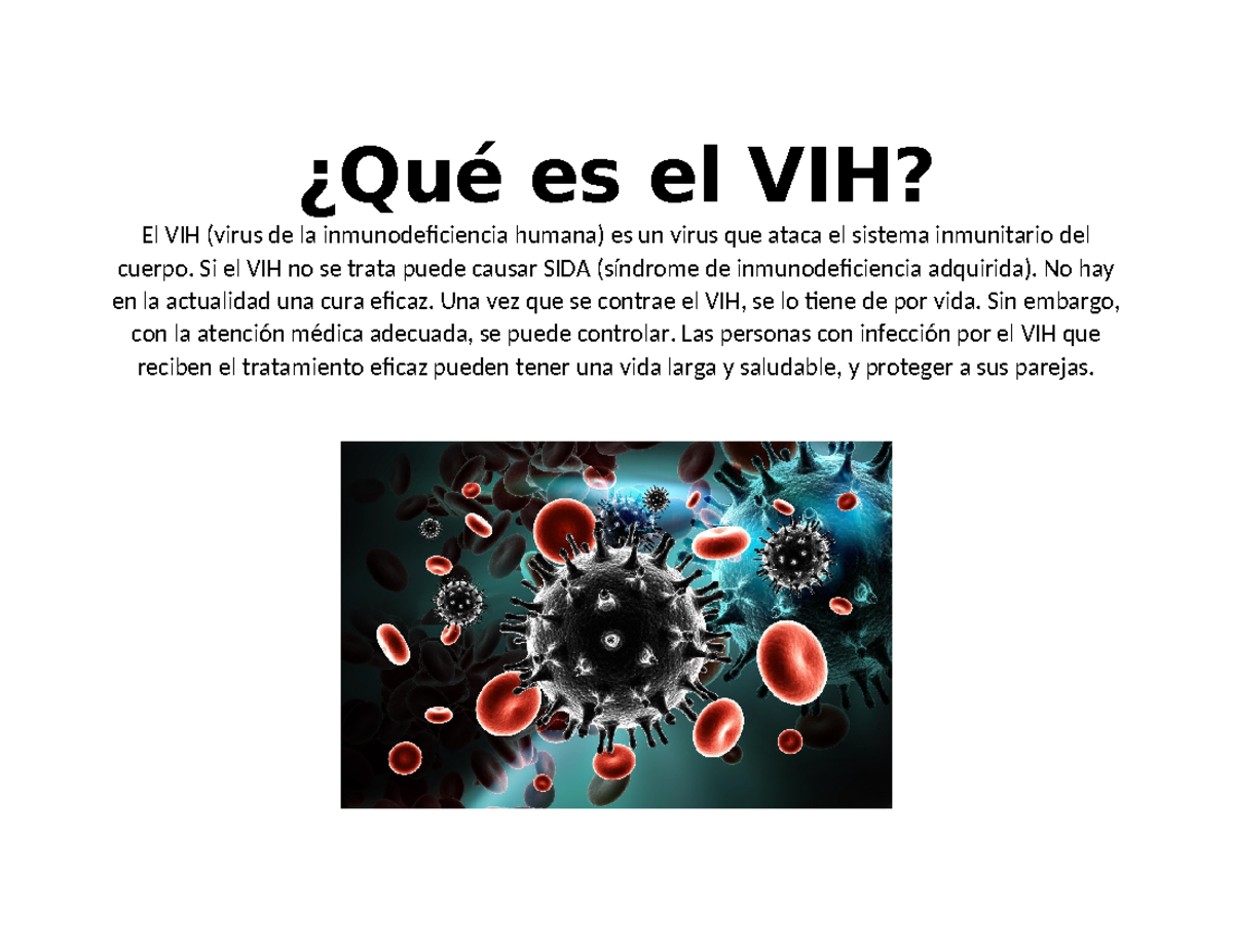 Qué es el VIH - Resumen Medicina - ¿Qué es el VIH? El VIH (virus de la inmunodeficiencia humana ...