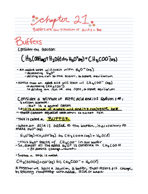 Gen Chem II Notes for Final - jehapter 21 Buffers and the titration of ...
