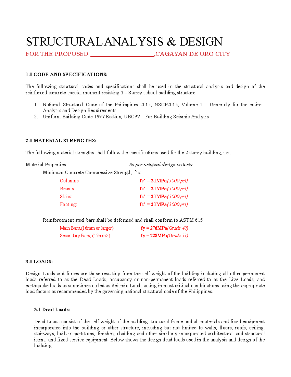 Sample-structural-analysis-and-design-criteria - STRUCTURALANALYSIS ...