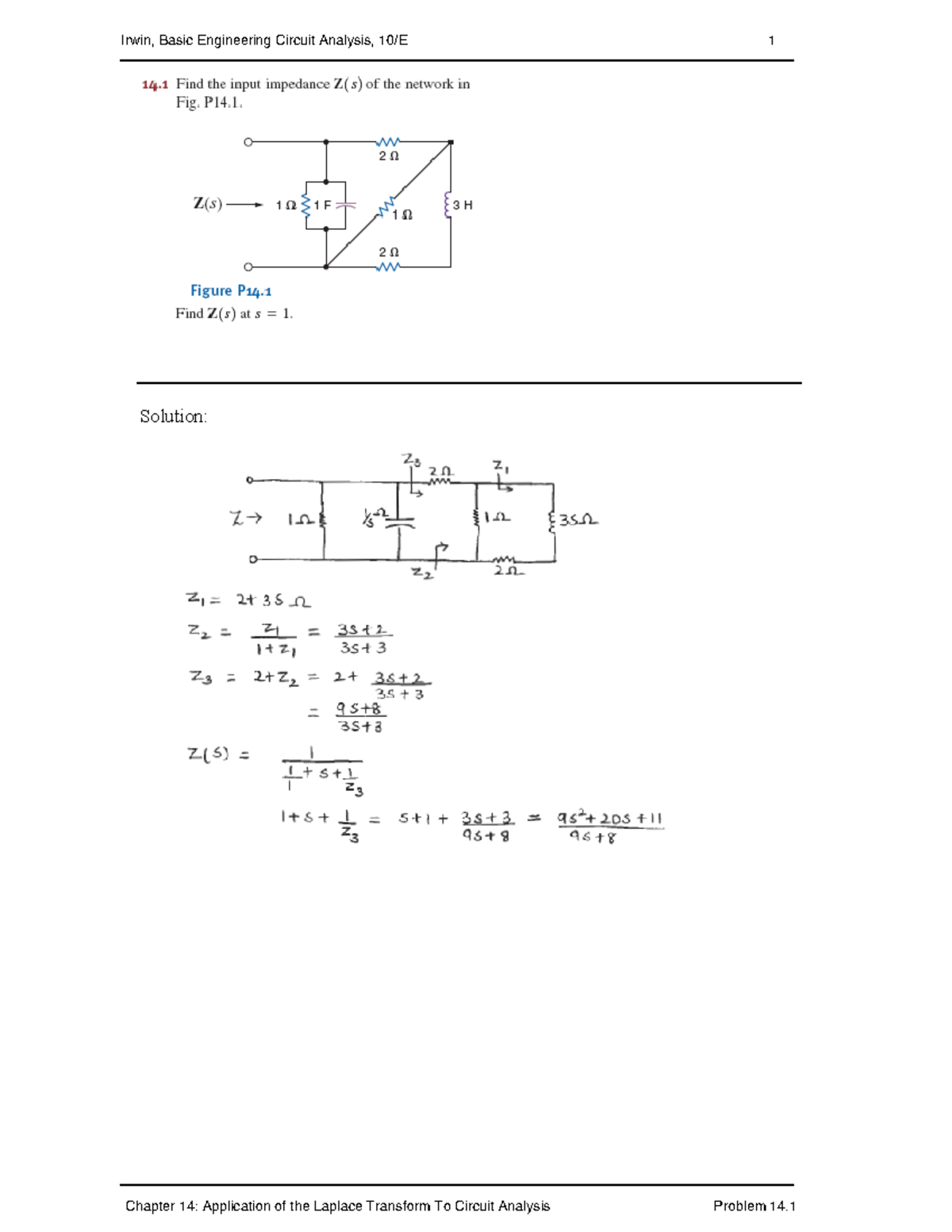 Ch14 Engineering cicuit analysis oooooooooo - 2 Irwin, Basic Engineering Circuit Analysis, 10/E ...