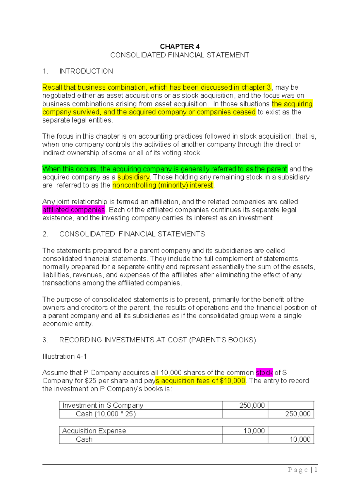 4 Chapter 4 Consolidated Financial Statement - CHAPTER 4 CONSOLIDATED ...