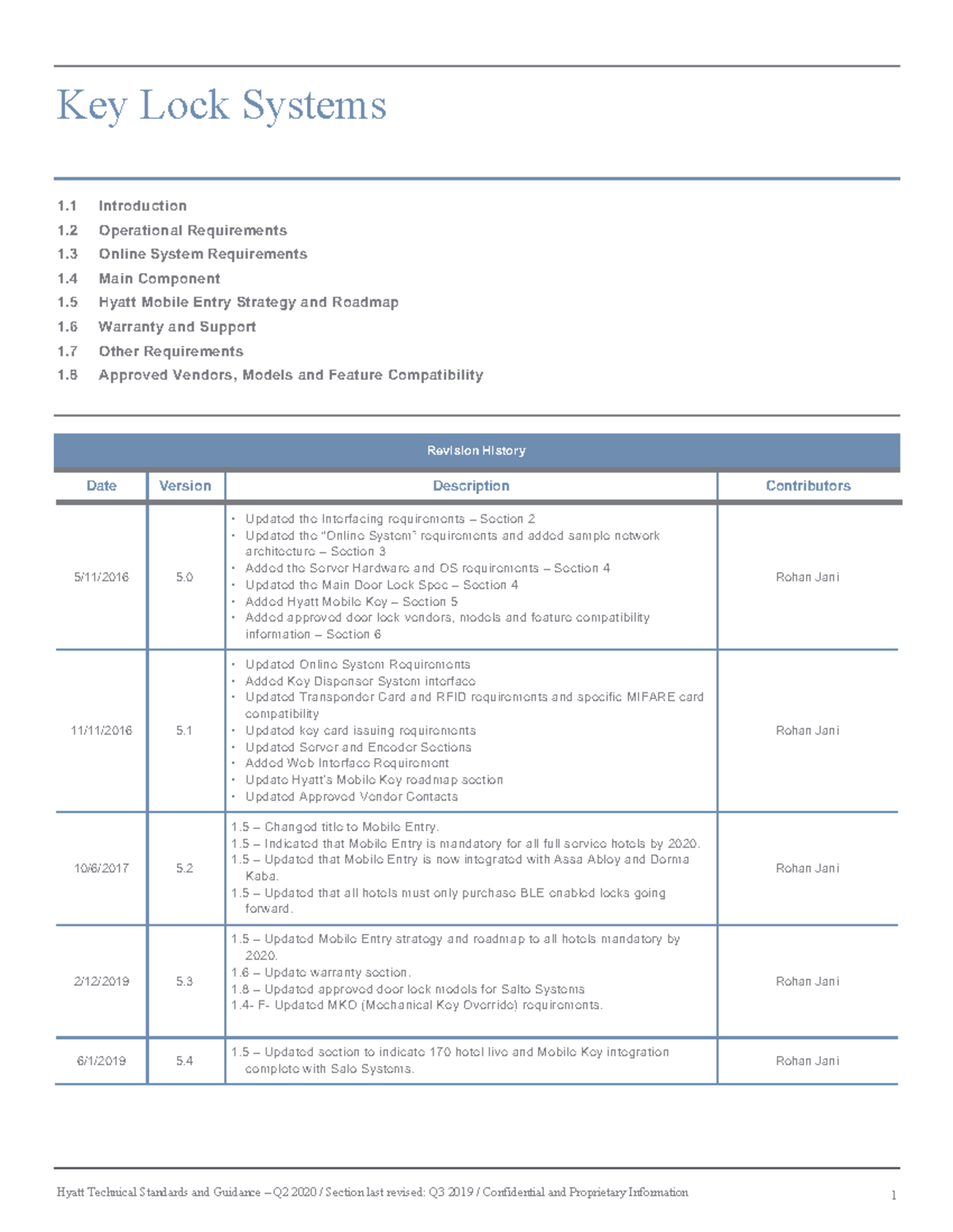 5.4 Guestroom Electronic Door Lock System Sepecifications - Q - Key ...
