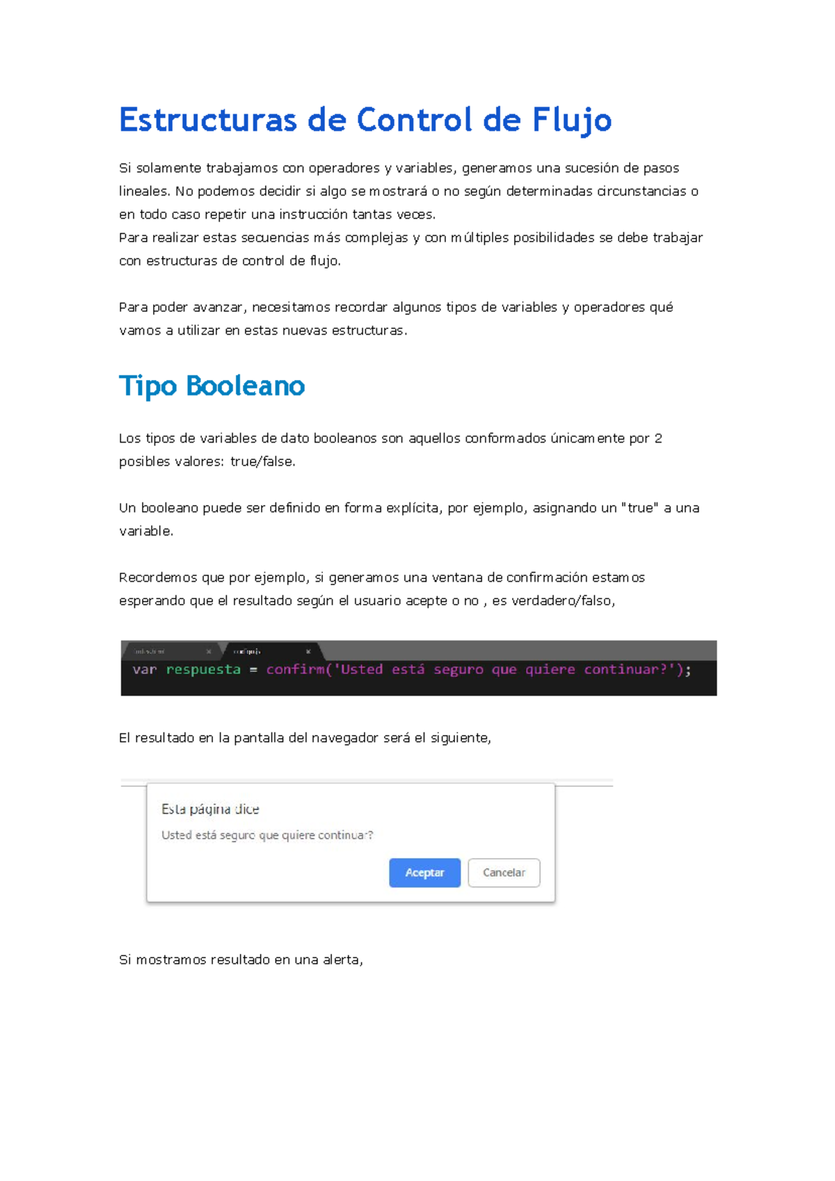 Manual - Estructuras de Control - Estructuras de Control de Flujo Si ...