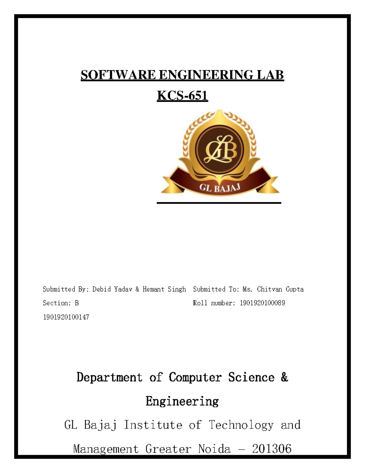 Software Engineering Practical File of 6th sem - SOFTWARE ENGINEERING ...