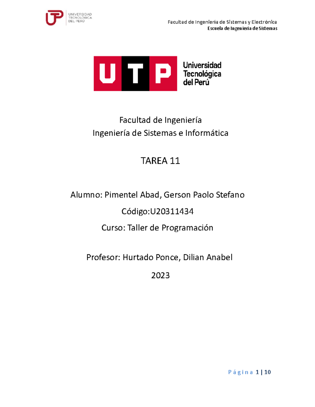 Programacion ejercicios - Escuela de Ingeniería de Sistemas Facultad de ...