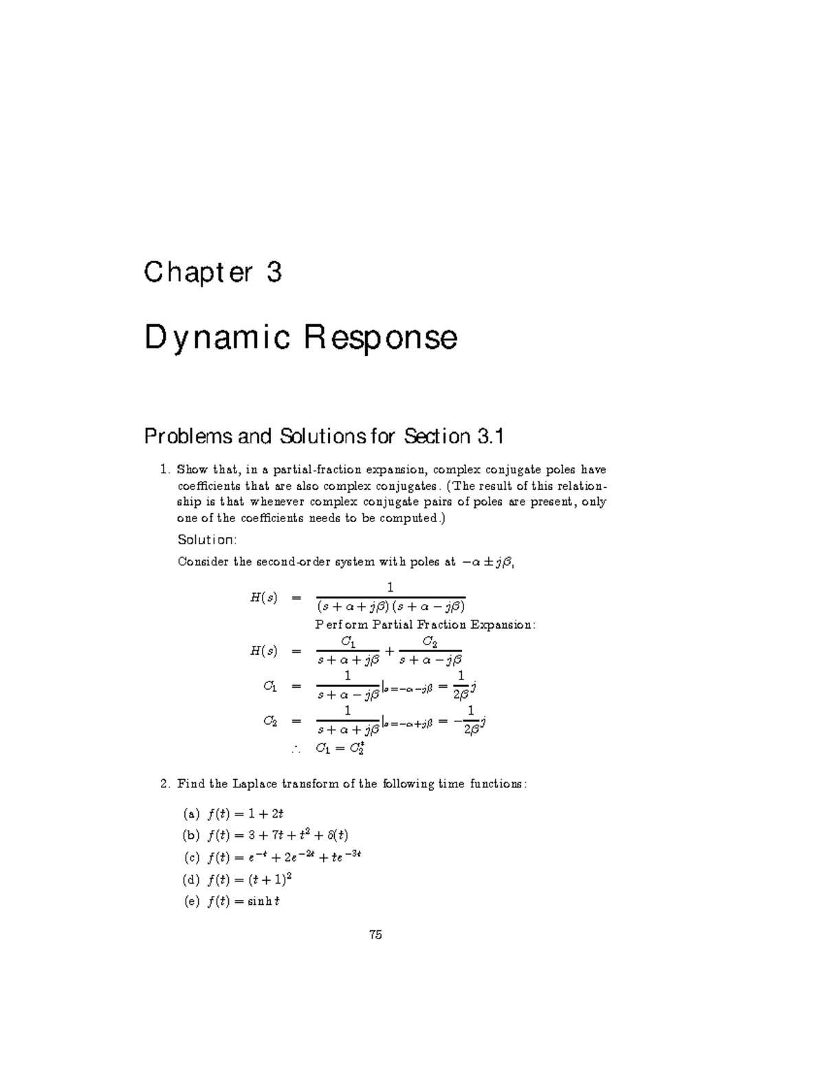 Ch3soln - textbook solutions - Chapter 3 Dynamic Response Problems and ...