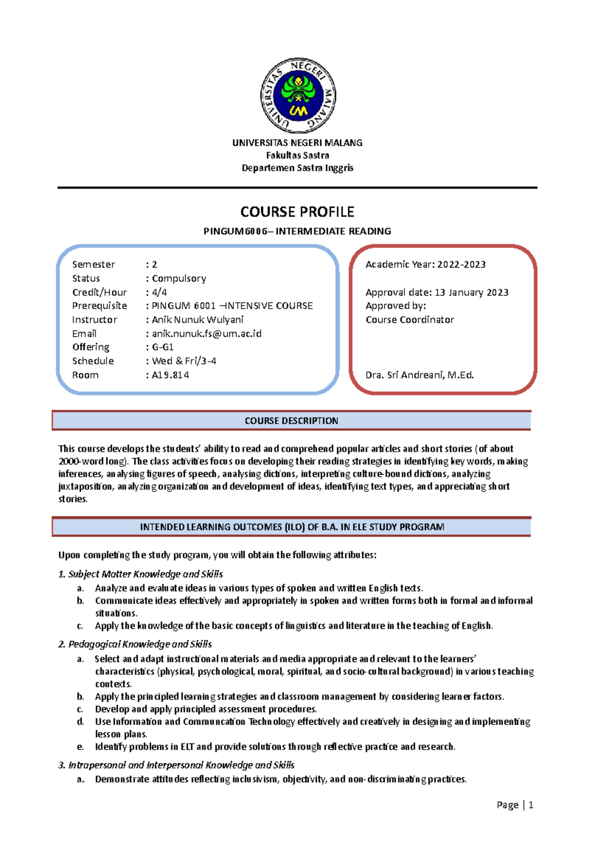 4-Intermediate Reading-RPS-ELE ELL X-Rd Daring Luring 13 Jan share aw ...