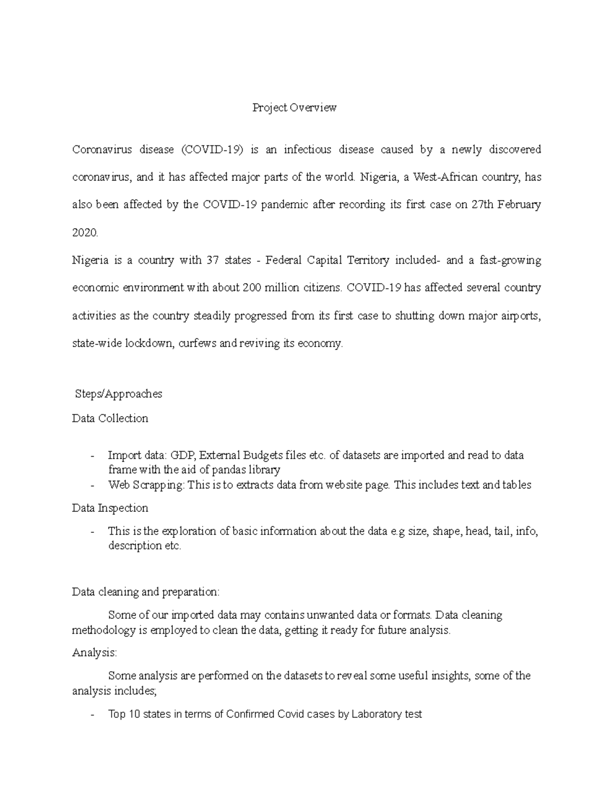 Read-me - Machine Design lecture Notes - Project Overview Coronavirus ...