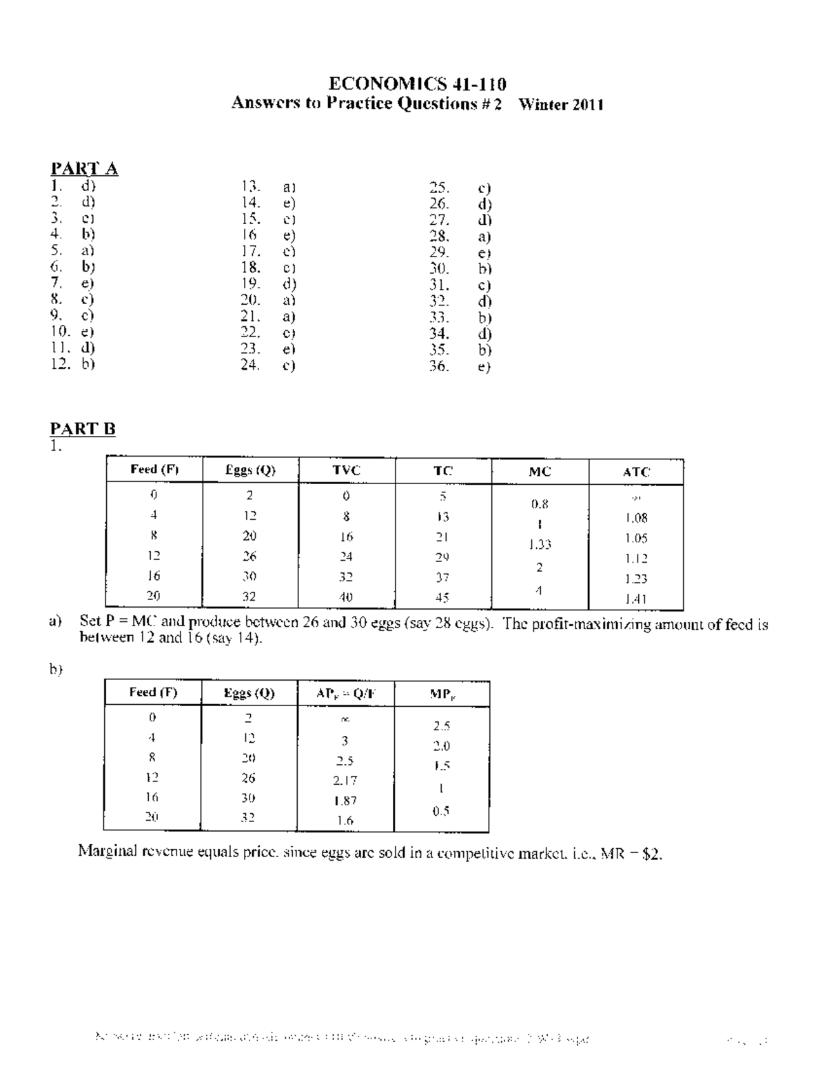 110 VB Answers to Practice Questions 2, W11 - 03 41 110 - Studocu