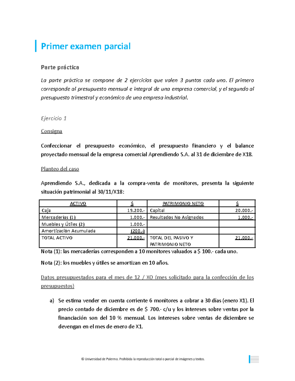 Primer examen parcial - Parte práctica - Primer examen parcial Parte ...