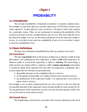 Probability Distribution