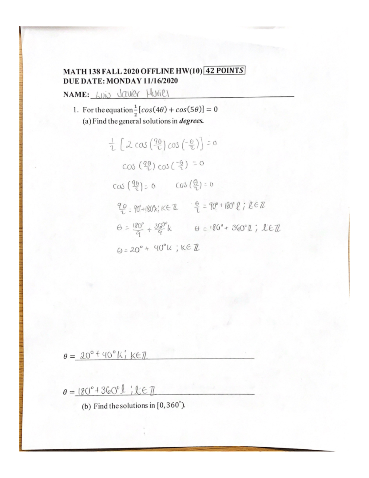 PRECALCULUS WORKED OUT PROBLEMS 9 - MATH 1284 - Studocu