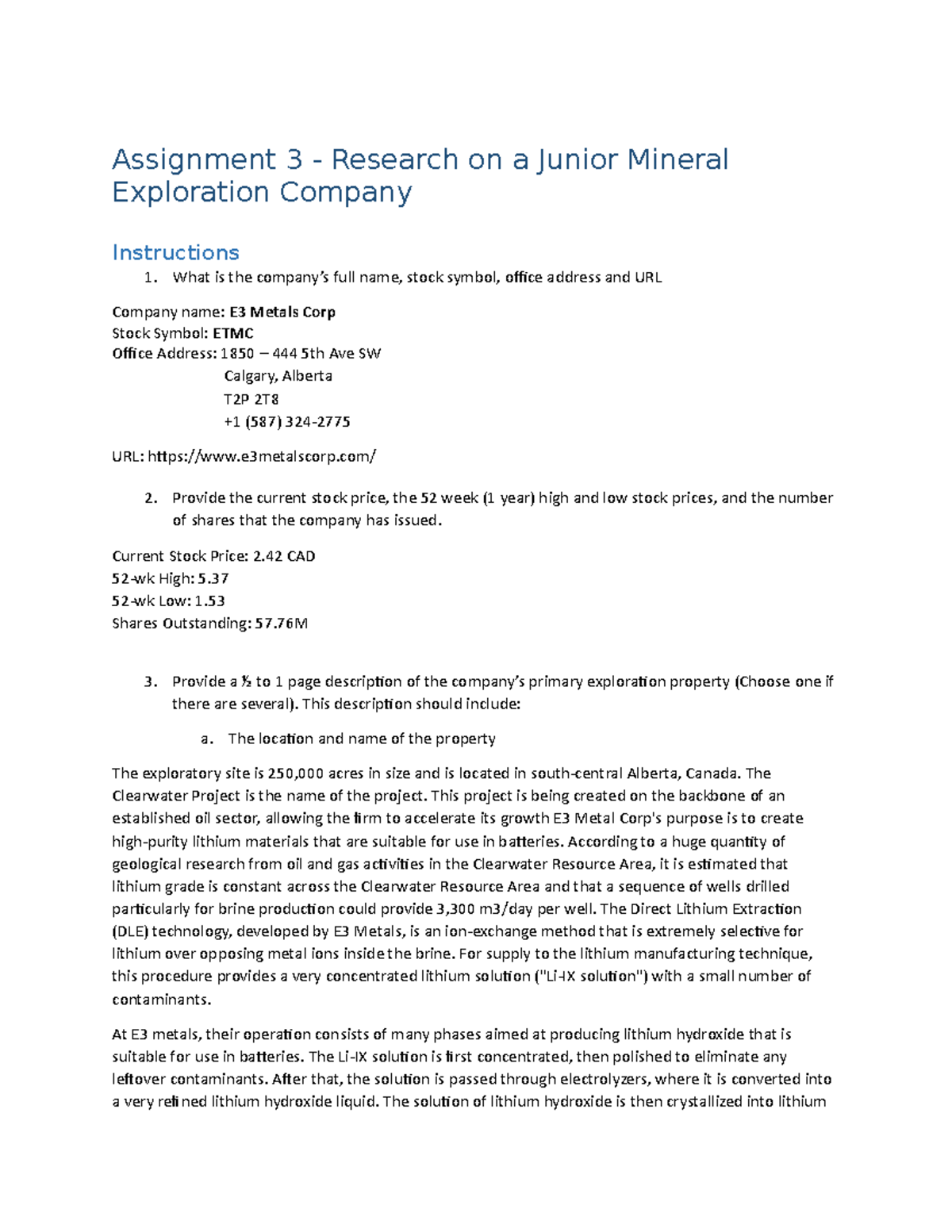 Module 3 Assignment 202210 - Assignment 3 - Research on a Junior ...