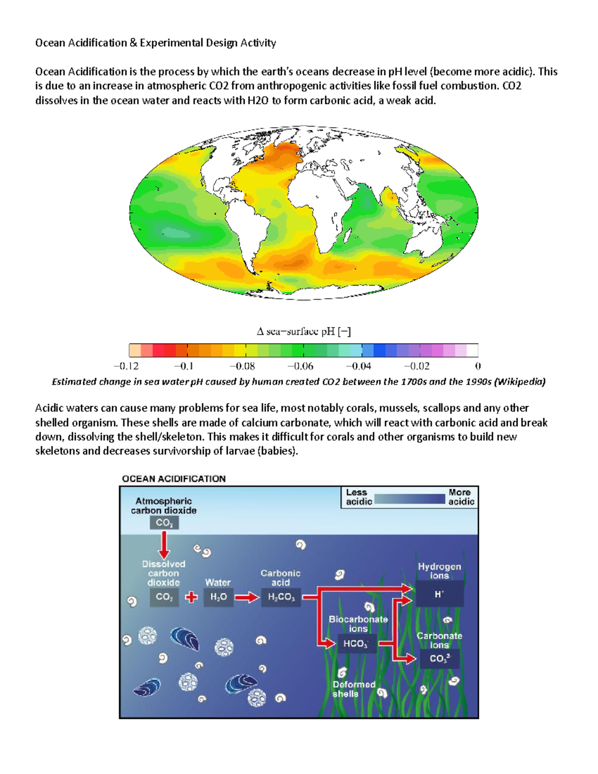 Copy of Virtual Ocean Acidification Experimental Design - Ocean ...
