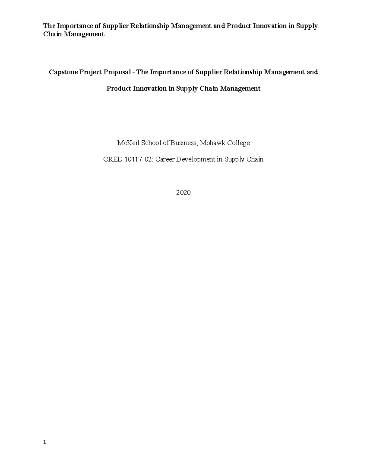 Final Capstone with Appendix - Capstone Project Proposal - The ...