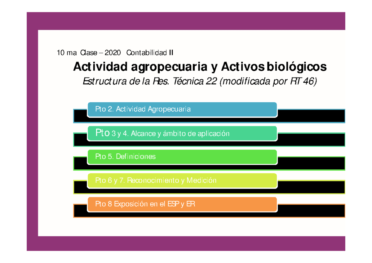 Activos Biologicos / Agrepecuarios Marco conceptual y valuación al ...