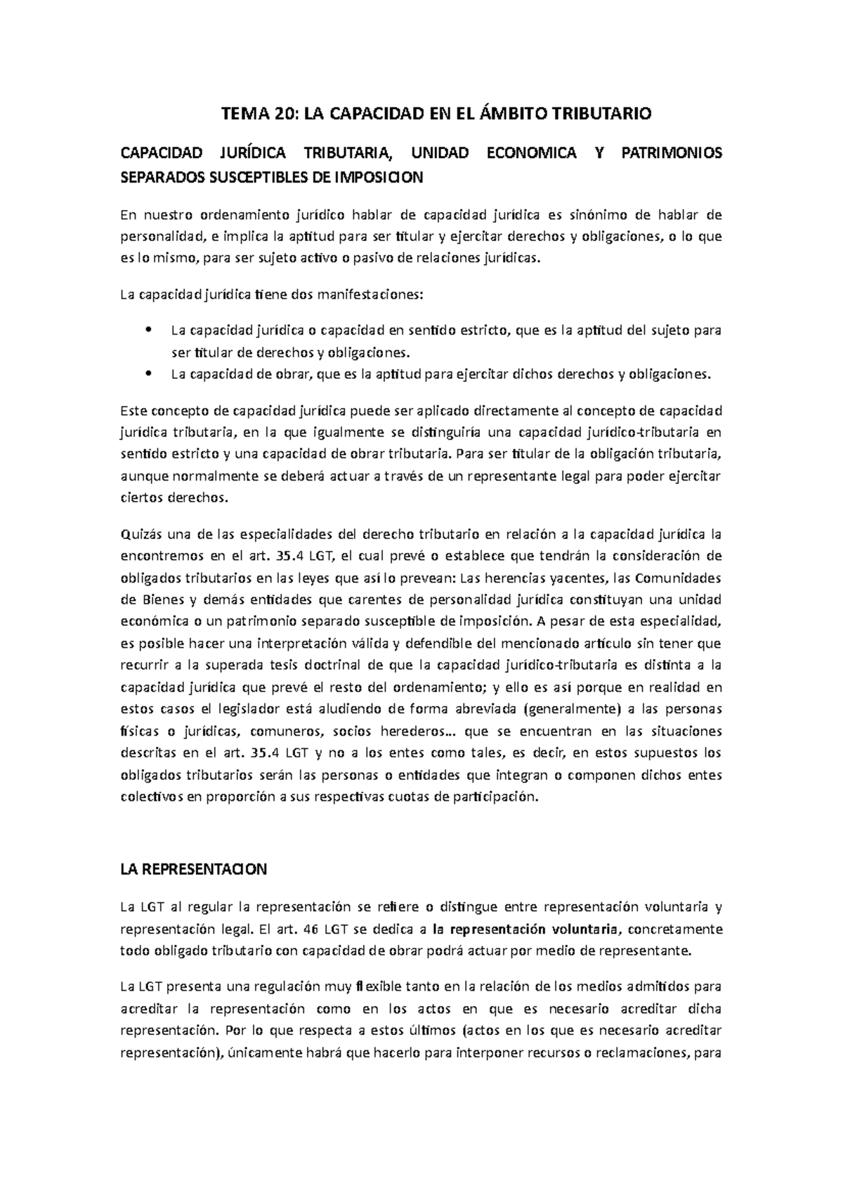 TEMAS 17,18,19,20,21 - TEMA 20: LA CAPACIDAD EN EL ÁMBITO TRIBUTARIO ...