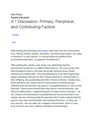 Final Project Outline - Jamie McPherson SNHU Psyc-315 Case Study One ...