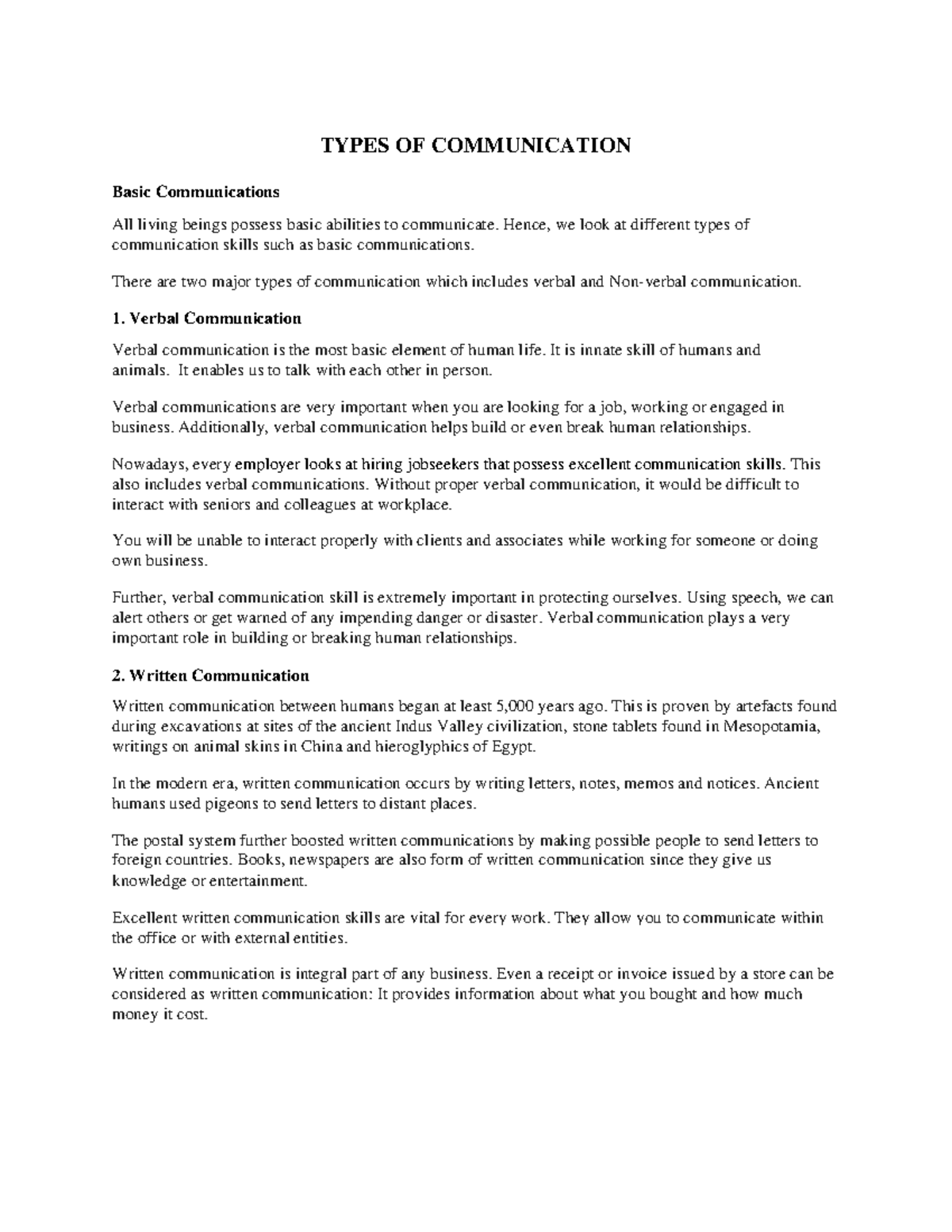 Types of cmmn 1 - Study material for better grades - TYPES OF ...