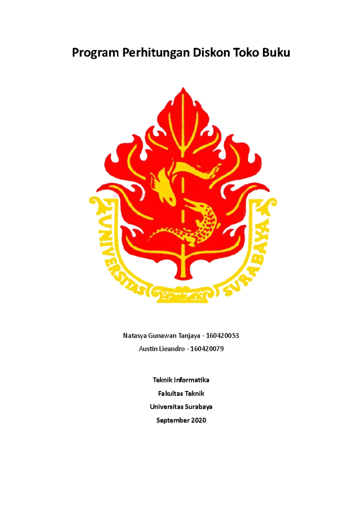 Laporan membuat program perhitungan diskon toko buku - Program ...