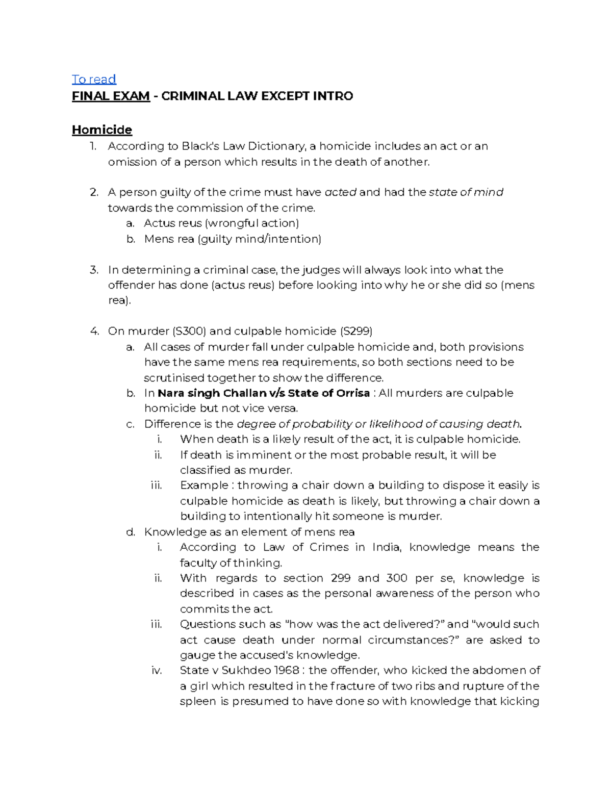 CC LAW Notes - Summary Intro to Criminal & Constitutional Law - To read ...