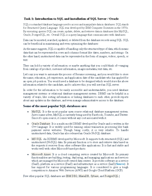 SQL Handwritten Notes 📜 - Database Management Systems - Studocu